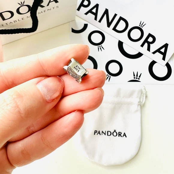 Pandora | Jewelry | Nwt Pandora Sparkling Paw Print Charm In Sterling ...